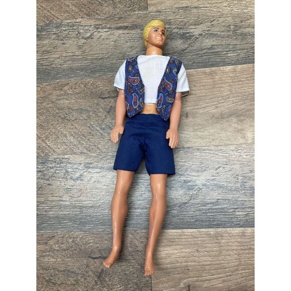 Mattel | Toys | Vintage Ken Doll 968 Body 1983 Head Blonde Hair Blue ...